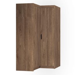 DREHT&Uuml;RENSCHRANK ELENORA 97,8/190,5/97,8cm 2-t&uuml;rig Braun
