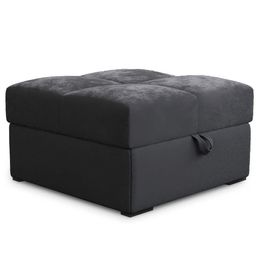 POUF MIZA Grau 65x65 cm