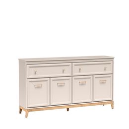 KOMMODE CUNEO 179/100/40,5cm mit 2 Schubladen 4 T&uuml;ren Kaschmir