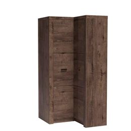 DREHT&Uuml;RENSCHRANK ZERI 106/192/58 cm 2-t&uuml;rig Braun