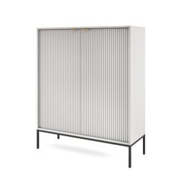 HIGHBOARD STELLARE 104/125/39 cm mit 2 T&uuml;ren Grau