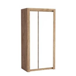 DREHT&Uuml;RENSCHRANK VARUS 98/197/59 cm 2-t&uuml;rig Eichefarben