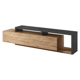 LOWBOARD BOTTEGA 219x45x52 cm mit 2 Schubladen Anthrazit
