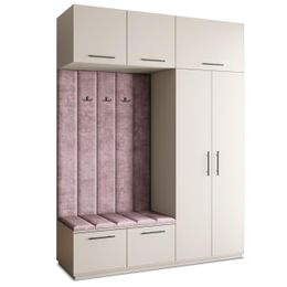 GARDEROBENSCHRANK REMA 180/240/60 cm Modern Garderobe-Set Kaschmir