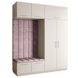 GARDEROBENSCHRANK REMA 200/240/60 cm Modern Garderobe-Set Kaschmir