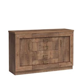 KOMMODE UDINE 140/90/44cm mit 4 Schubladen 2 T&uuml;ren Bronzefarben