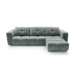 ECKSOFA ARTE 03 Grau Chenille mit Schlaffunktion