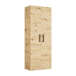 GARDEROBENSCHRANK MODULO 80/204/40 cm Modern Garderobe-Set Eiche Artisan