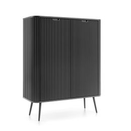 HIGHBOARD ZENZERO 103/129/39 cm mit 2 T&uuml;ren Schwarz