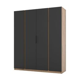DREHT&Uuml;RENSCHRANK CAGLIARI 200/239/61,9cm 4-t&uuml;rig Goldfarben