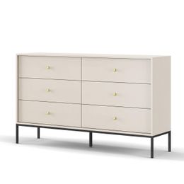 SIDEBOARD MONDO 154/89/39 cm mit 6 Schubladen Beige