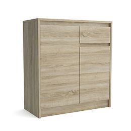 KOMMODE ASTORRE 75/82/35 cm mit 1 Schubladen 2 T&uuml;ren Sonoma Eiche