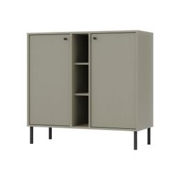 SIDEBOARD TORINO 100/95/41cm 2 T&uuml;ren Hellgr&uuml;n