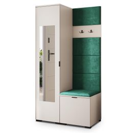 GARDEROBENSCHRANK VIRA 95/181/51 cm Modern Garderobe-Set Kaschmir