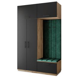 GARDEROBENSCHRANK REMA 150/240/60 cm Modern Garderobe-Set Eiche Wotan