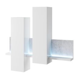 VITRINE in Wei&szlig;, Titanfarben
