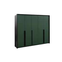 DREHT&Uuml;RENSCHRANK AZIR 255/217/65 cm 4-t&uuml;rig Schwarz