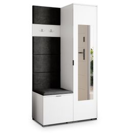 GARDEROBENSCHRANK VIRA 95/181/51 cm Modern Wei&szlig;