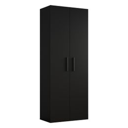 GARDEROBENSCHRANK MODULO 80/204/40 cm Modern Garderobe-Set Schwarz