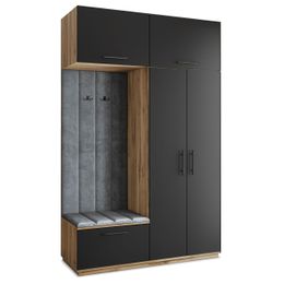GARDEROBENSCHRANK REMA 150/240/60 cm Modern Garderobe-Set Eiche Wotan