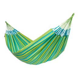 La Siesta H&auml;ngematte Kingsize Hammock Outdoor Gelb/Gr&uuml;n/T&uuml;rkis
