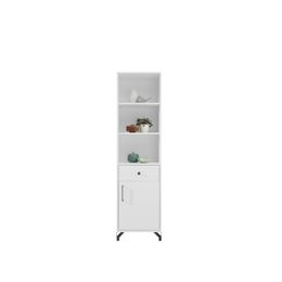 B&Uuml;CHERREGAL LANZA 50x40x190 cm, Regal Wei&szlig;