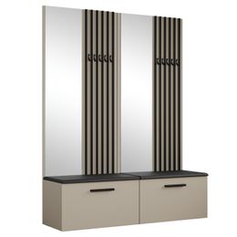GARDEROBENSCHRANK MODULO 161,2/204/40 cm Modern Garderobe-Set Kaschmir