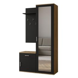 GARDEROBENSCHRANK VENTO 100/180,5/35 cm Modern Garderobe-Set Eiche Artisan