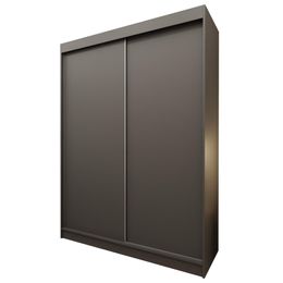 SCHWEBET&Uuml;RENSCHRANK SOFIA 150/216/61 cm 2-t&uuml;rig Grau