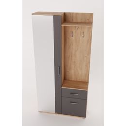 GARDEROBENSCHRANK RAMO 97/195/30 Modern Garderobenschrank Eichefarben
