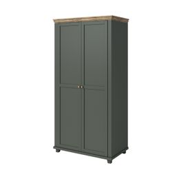 DREHT&Uuml;RENSCHRANK EVOLETTA 108/216/62 cm 2-t&uuml;rig Gr&uuml;n