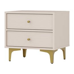 NACHTTISCH TORINO 51,8/48,5/40,8 cm Beige