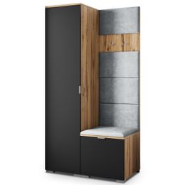 GARDEROBENSCHRANK LORI 95/181/51 cm Modern Eiche Wotan