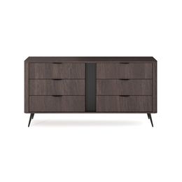 SIDEBOARD NOBILE 163,2x38x81,2 cm mit 6 Schubladen Eichefarben