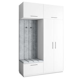 GARDEROBENSCHRANK REMA 150/240/60 cm Modern Wei&szlig;
