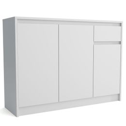 KOMMODE ASTORRE 113/82/33 cm mit 1 Schubladen 3 T&uuml;ren Wei&szlig;