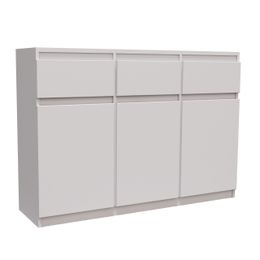 KOMMODE MERAVIGLIA 120/85/33 cm mit 3 Schubladen 3 T&uuml;ren Wei&szlig;