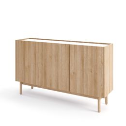 SIDEBOARD BOLOGNA 144/83/37 cm mit 3 T&uuml;ren Eichefarben