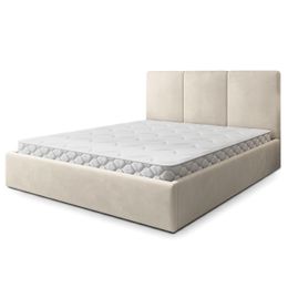 POLSTERBETT AZURI 200x200 cm mit Bettk&auml;sten - Beige