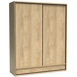 DREHT&Uuml;RENSCHRANK SYNDRA 177,2/221/58,5 cm 2-t&uuml;rig Eichefarben
