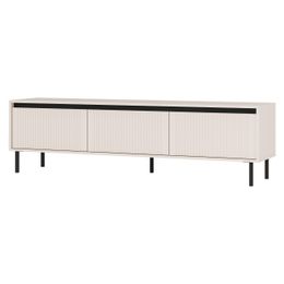 LOWBOARD OSTIA 178,6x40x50 cm mit 3 Schubladen f&uuml;r Wohnzimmer Modern Beige