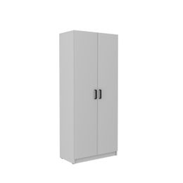 DREHT&Uuml;RENSCHRANK MALTESA 79,9/190,1/43,6cm 2-t&uuml;rig Grau
