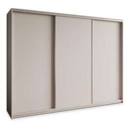 SCHWEBET&Uuml;RENSCHRANK NISSE 270/205/60 cm 3-t&uuml;rig Kaschmir