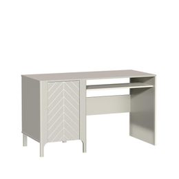 SCHREIBTISCH ALICANTE 135x60x77,5 cm B&uuml;rotisch Computertisch, Kaschmir