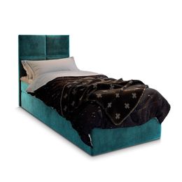 BOXBETT LENA 80 80x200 cm mit Matratze und Topper - Blau