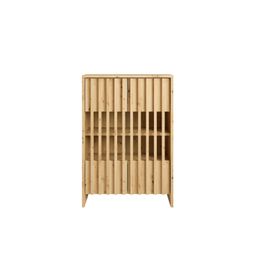 KOMMODE ZEPHYR 60/87/34cm mit Schubladen 2 T&uuml;ren Eiche Artisan