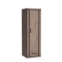 DREHT&Uuml;RENSCHRANK MALAGA 58/192/59 cm 1-t&uuml;rig Braun