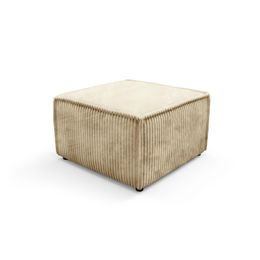 POLSTERHOCKER TESSO Modern Sitzhocker, Fu&szlig;hocker Beige