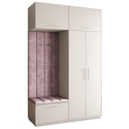 GARDEROBENSCHRANK REMA 150/240/60 cm Modern Garderobe-Set Kaschmir