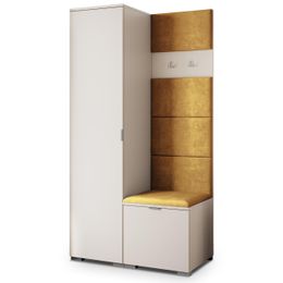 GARDEROBENSCHRANK LORI 95/181/51 cm Modern Garderobe-Set Kaschmir